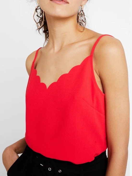 Ted Baker London | Tops | Ted Baker London Neon Pink Scallop Neck Cami ...